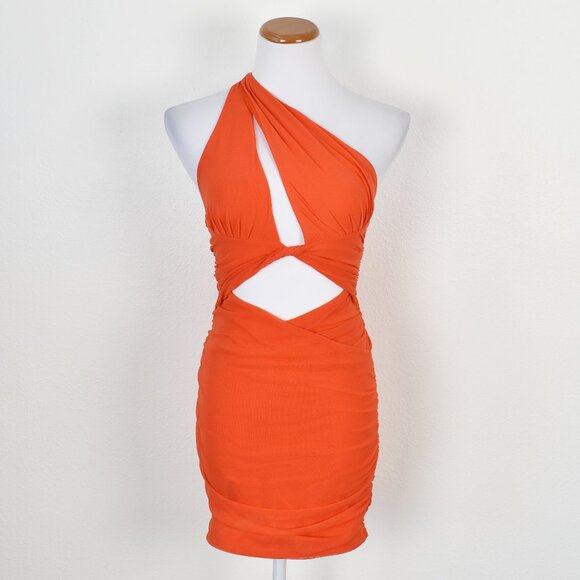 Oh Polly | Dresses | Oh Polly Valenka One Shoulder Cut Out Mini Dress 6 ...